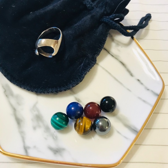 Jewelry | Vintage Orbis Ring W Semiprecious Stones | Poshmark